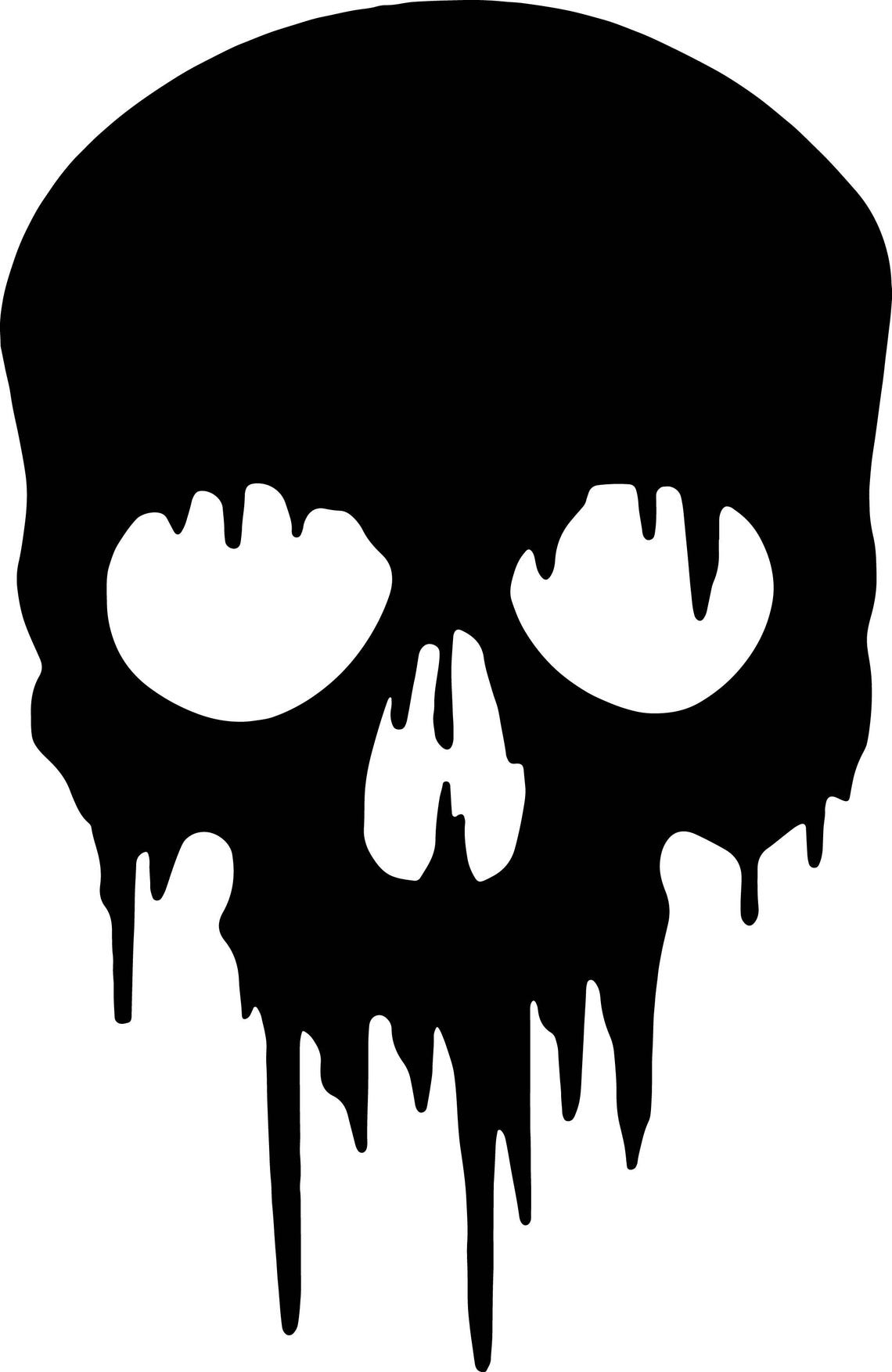 Blood Skull SVG File - Etsy