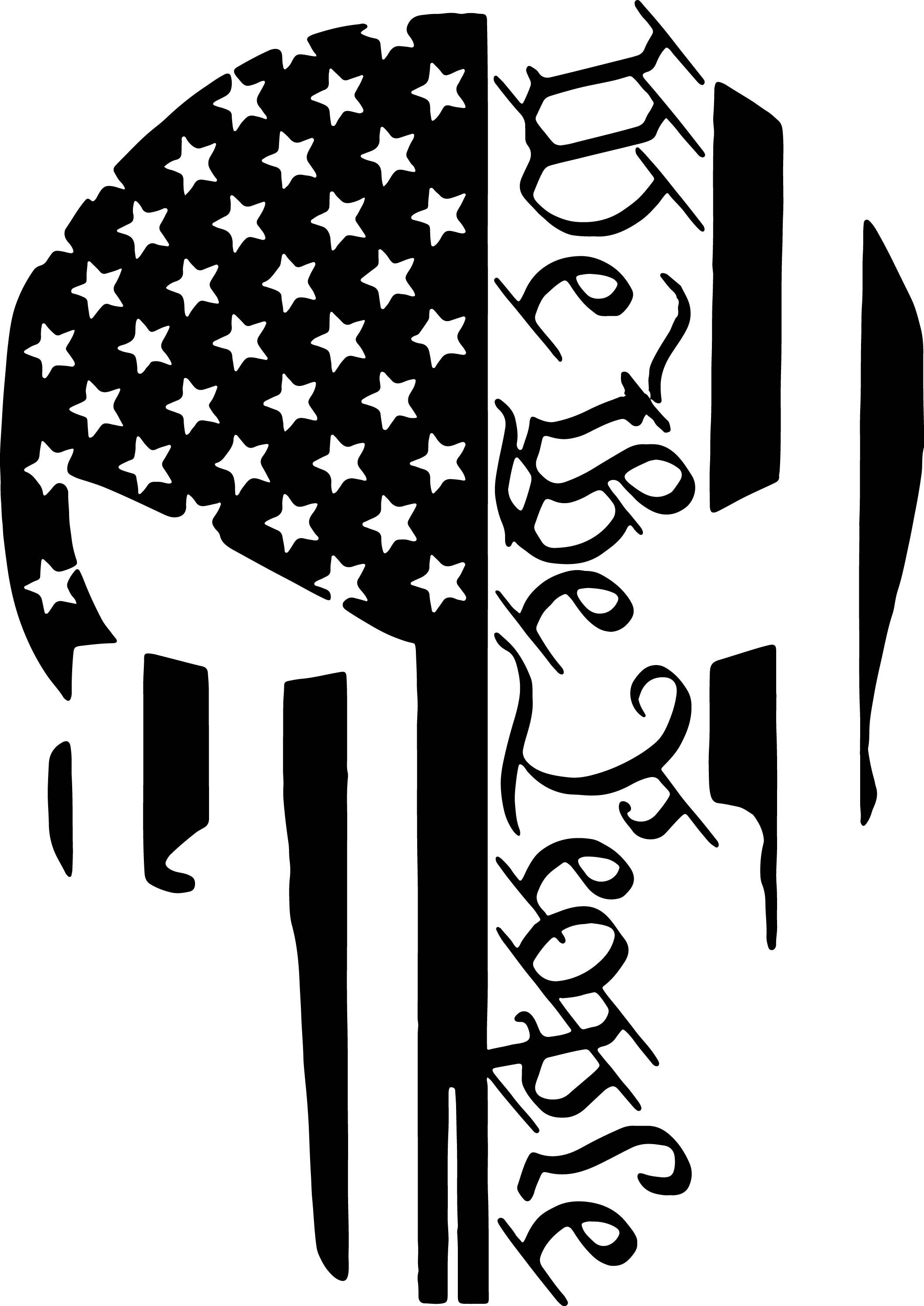 We the People Skull SVG File - Etsy