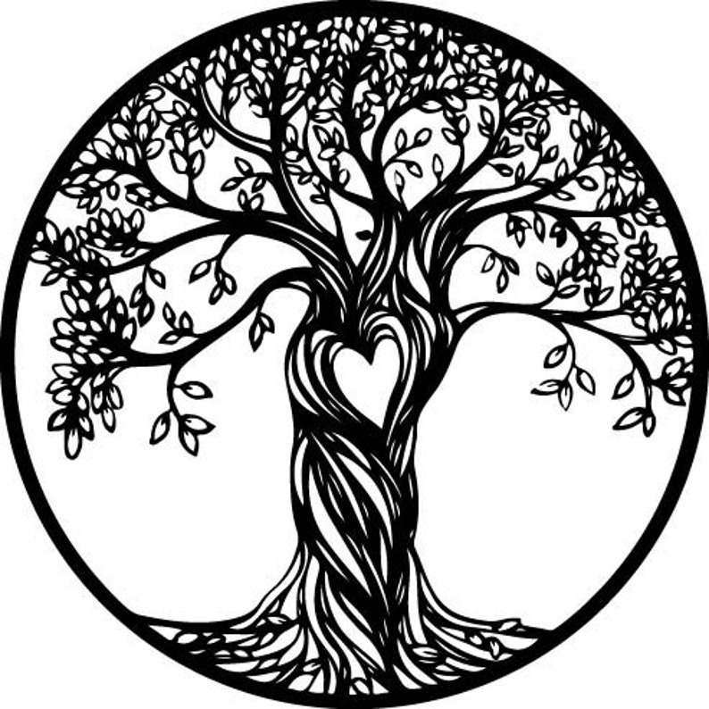 Love Tree Svg File - Etsy