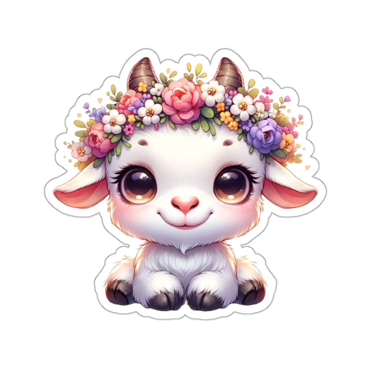 Cute Goat Sticker - Etsy
