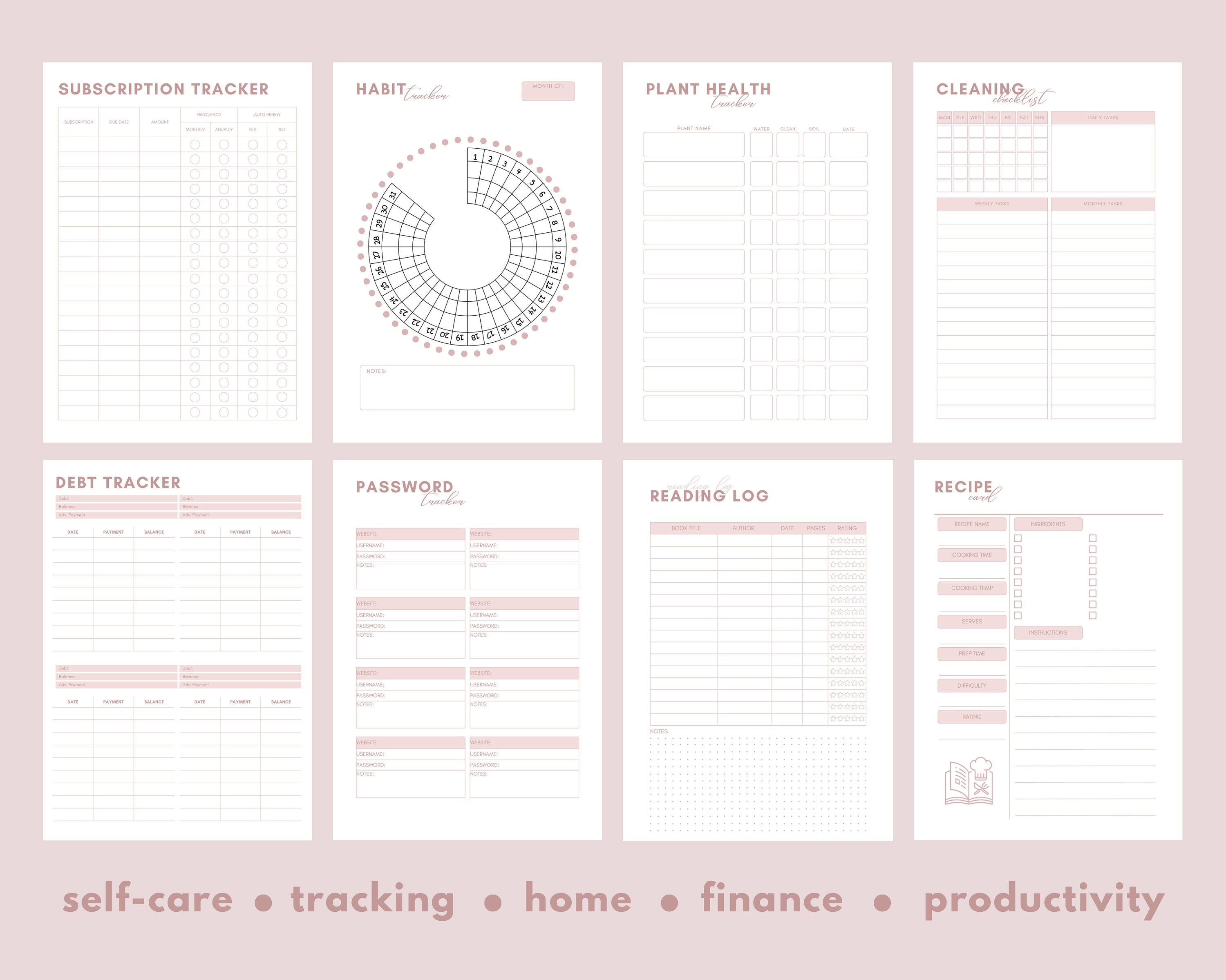 Undated ADHD Planner Printable Adult ADHD Workbook Adhd Journal ...