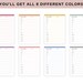 Yearly Overview, Yearly Planner Printable, Year at a Glance, Minimalist ...