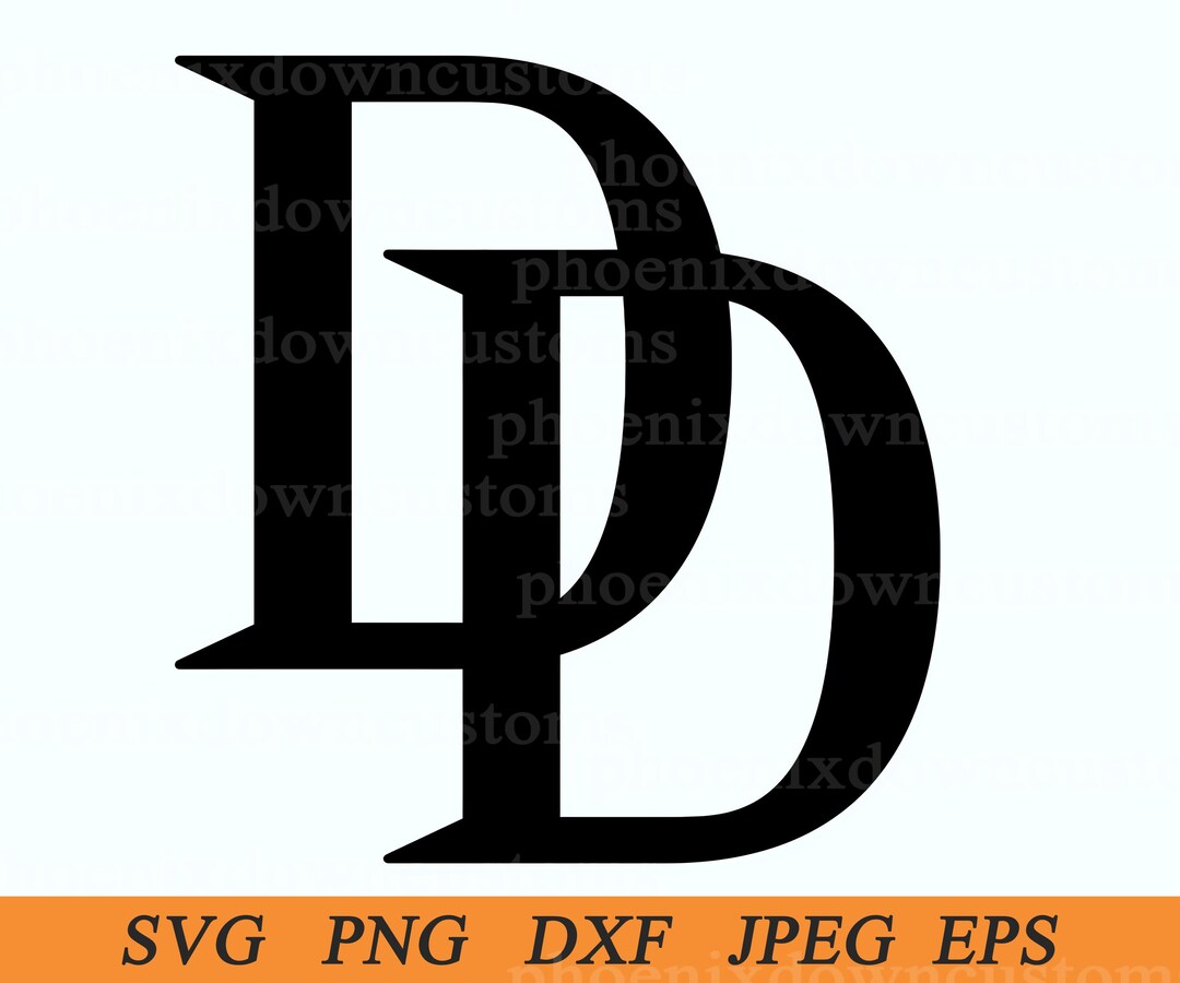 Daredevil Superhero Logo SVG, PNG, Dxf, Eps, Jpeg - Digital Download ...