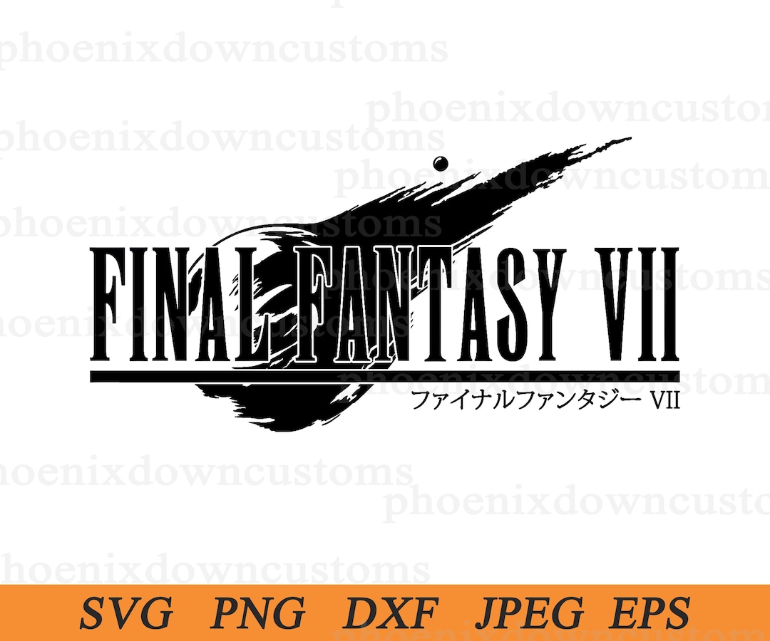 Final Fantasy Logo SVG, Final Fantasy Vii, FF7 PNG (300 Dpi), Dxf, Eps ...