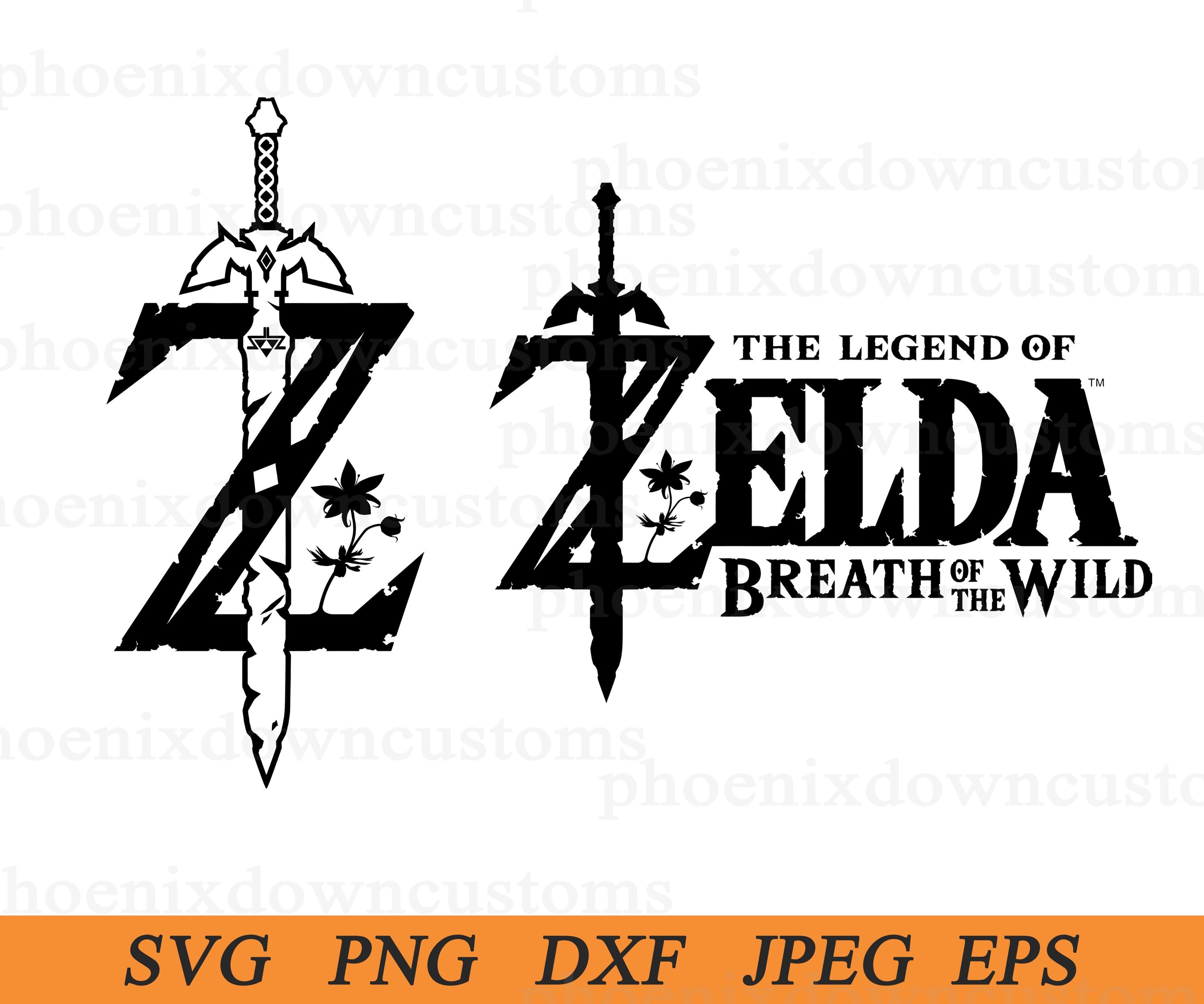 ZELDA Logo SVG, Breath of the Wild Png, Dxf, Eps, Jpeg - Digital ...