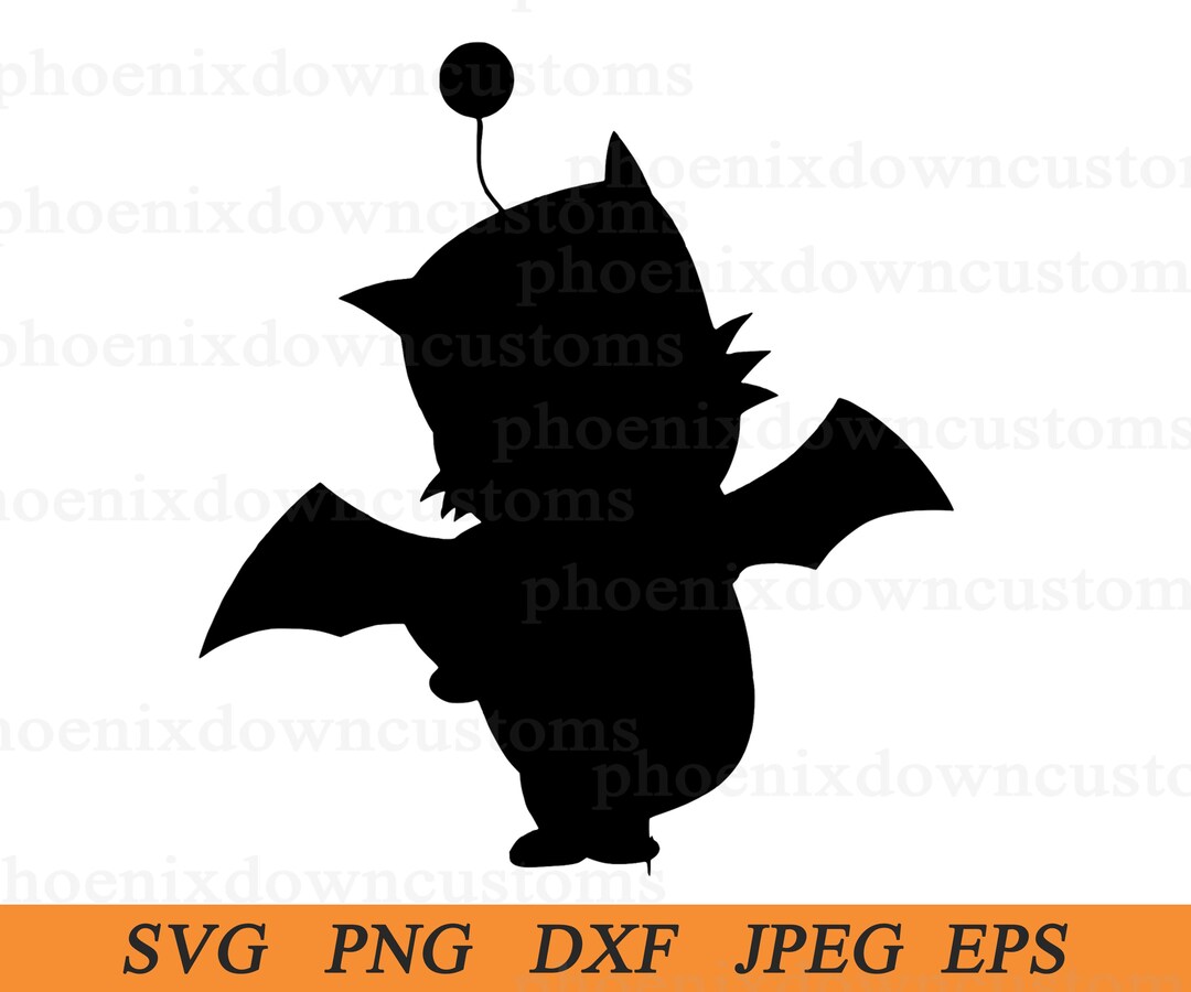 Moogle SVG Final Fantasy, PNG (300 Dpi), Dxf, Eps, Jpeg - Digital ...