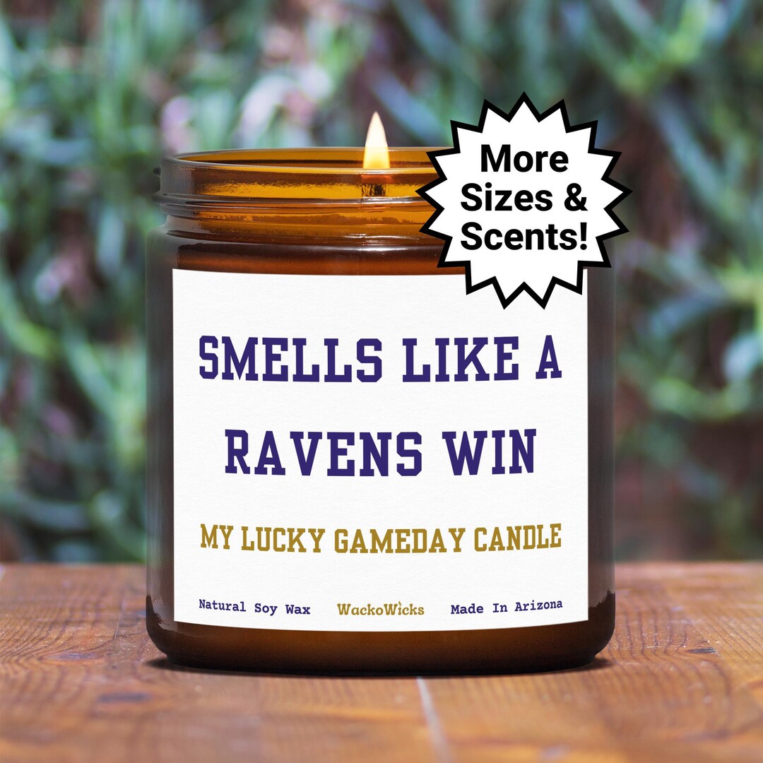 Baltimore Ravens Candle | Ravens Gift, Baltimore Ravens, Ravens Fan ...