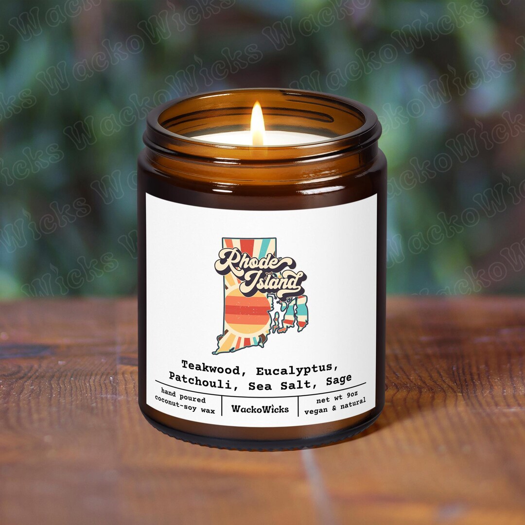 Rhode Island Scented Candle Rhode Island Gift, Homesick Gift, Moving ...