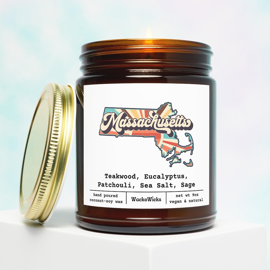 Massachusetts Scented Candle | Massachusetts Gift, Homesick Gift ...
