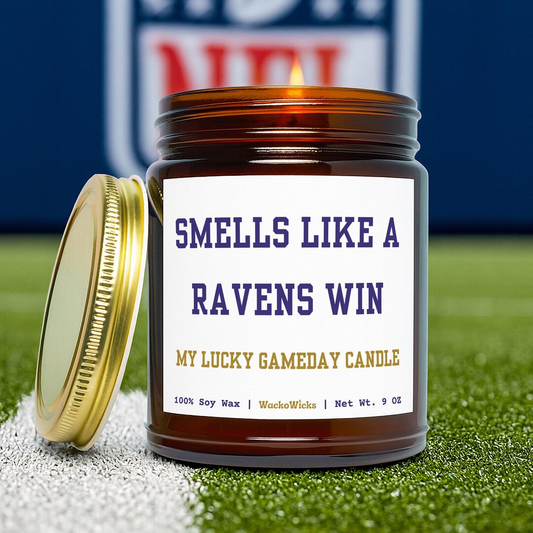 Baltimore Ravens Candle | Ravens Gift, Baltimore Ravens, Ravens Fan ...