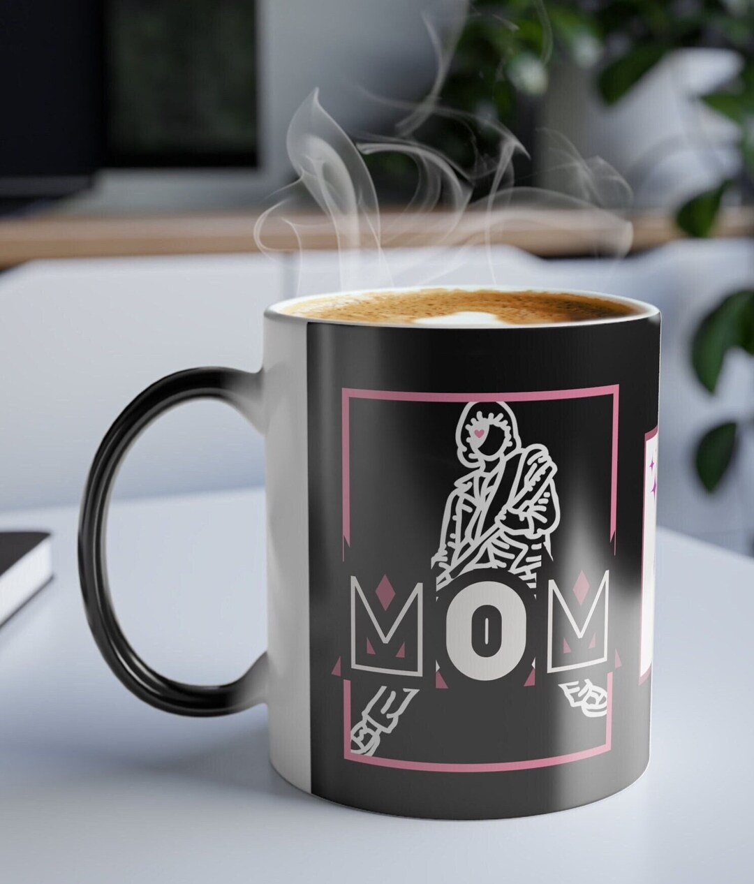 Rocker Mom Color Changing Mug, Fun Rock Mom, Gift for Mom, Rocker Chick ...