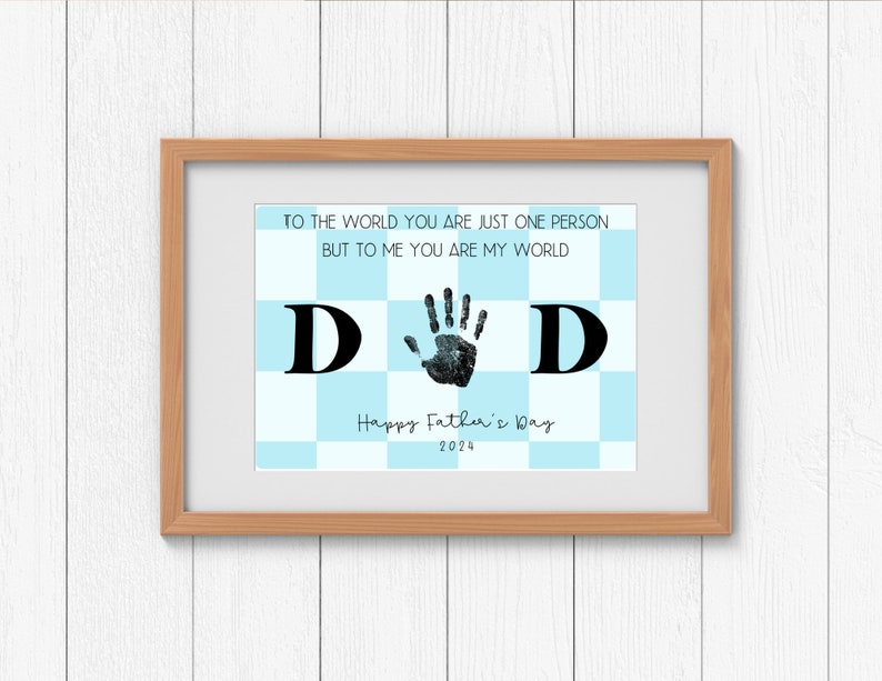 Father's Day Handprint Craft - Etsy