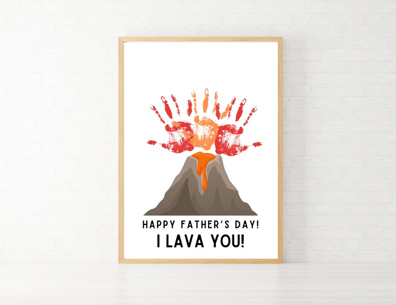 Father's Day Craft - DIY Gift for DAD - Handprint Art - Instant ...