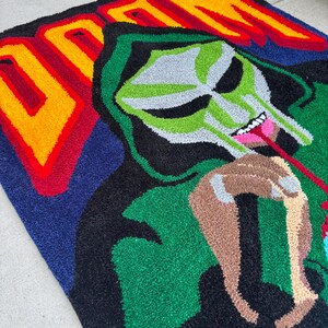 MF DOOM Comic Book Style Rug Tufted (60 X 30) - Etsy