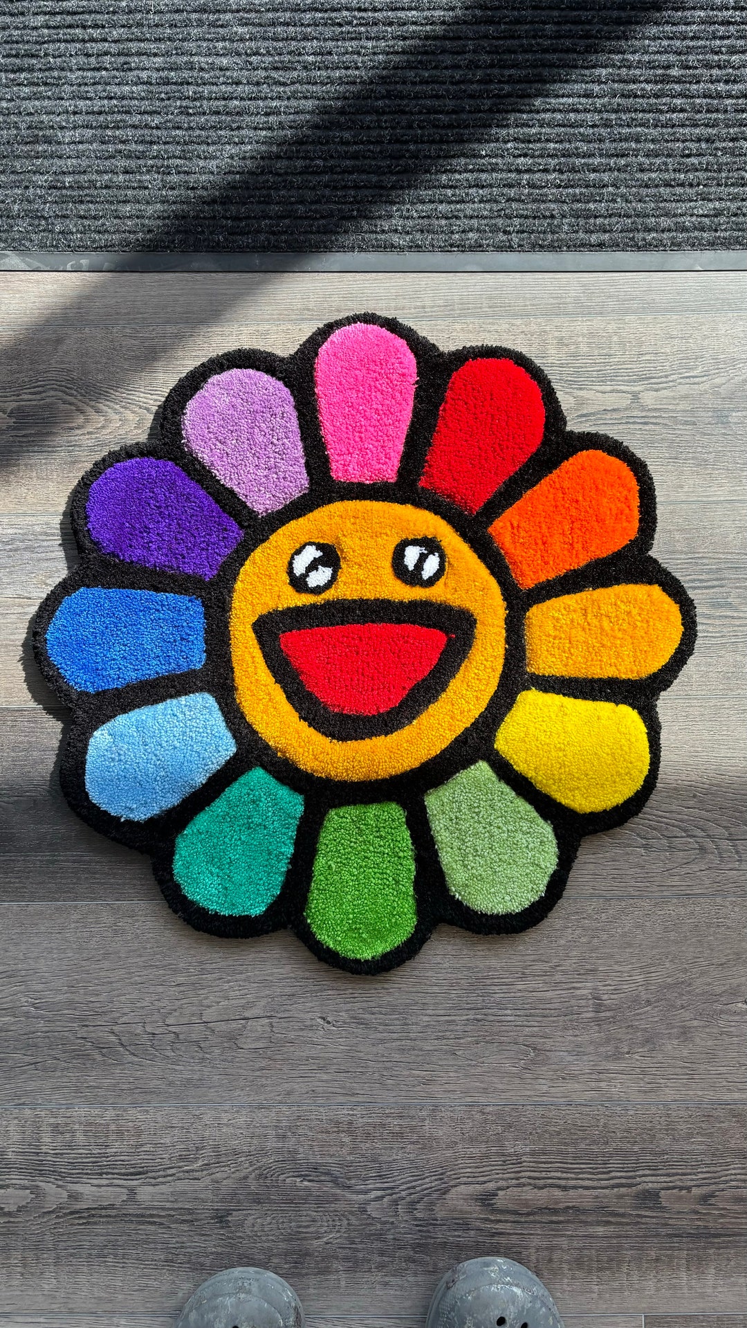 Murakami Flower Rug (2ft) for Your Room Decor Boy or Girl Birthday ...