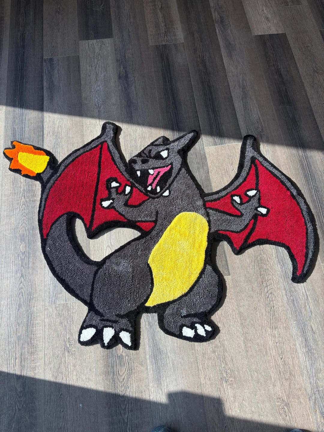 Charizard Custom Tufted Rug (4.5ft) - for Your Room Decor Boy or Girl ...