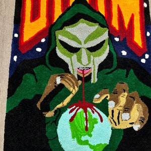 MF DOOM Comic Book Style Rug Tufted (60 X 30) - Etsy