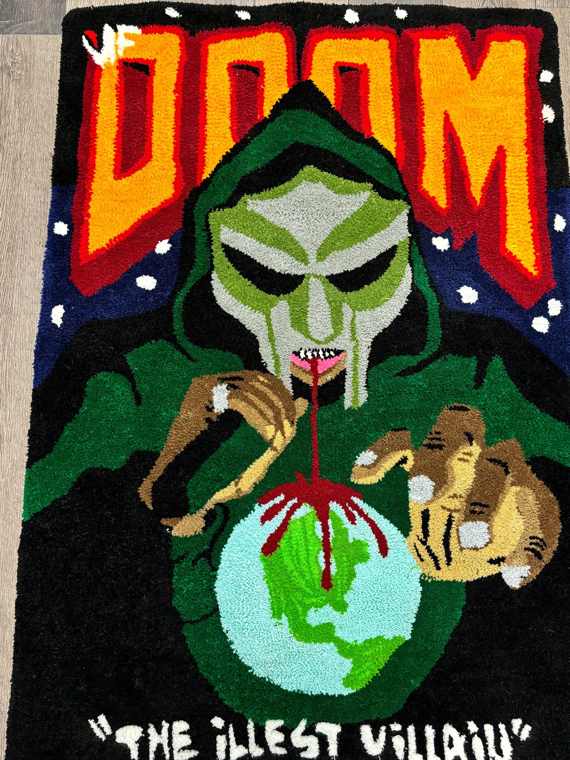 MF DOOM Comic Book Style Rug Tufted 60 X 30 - Etsy