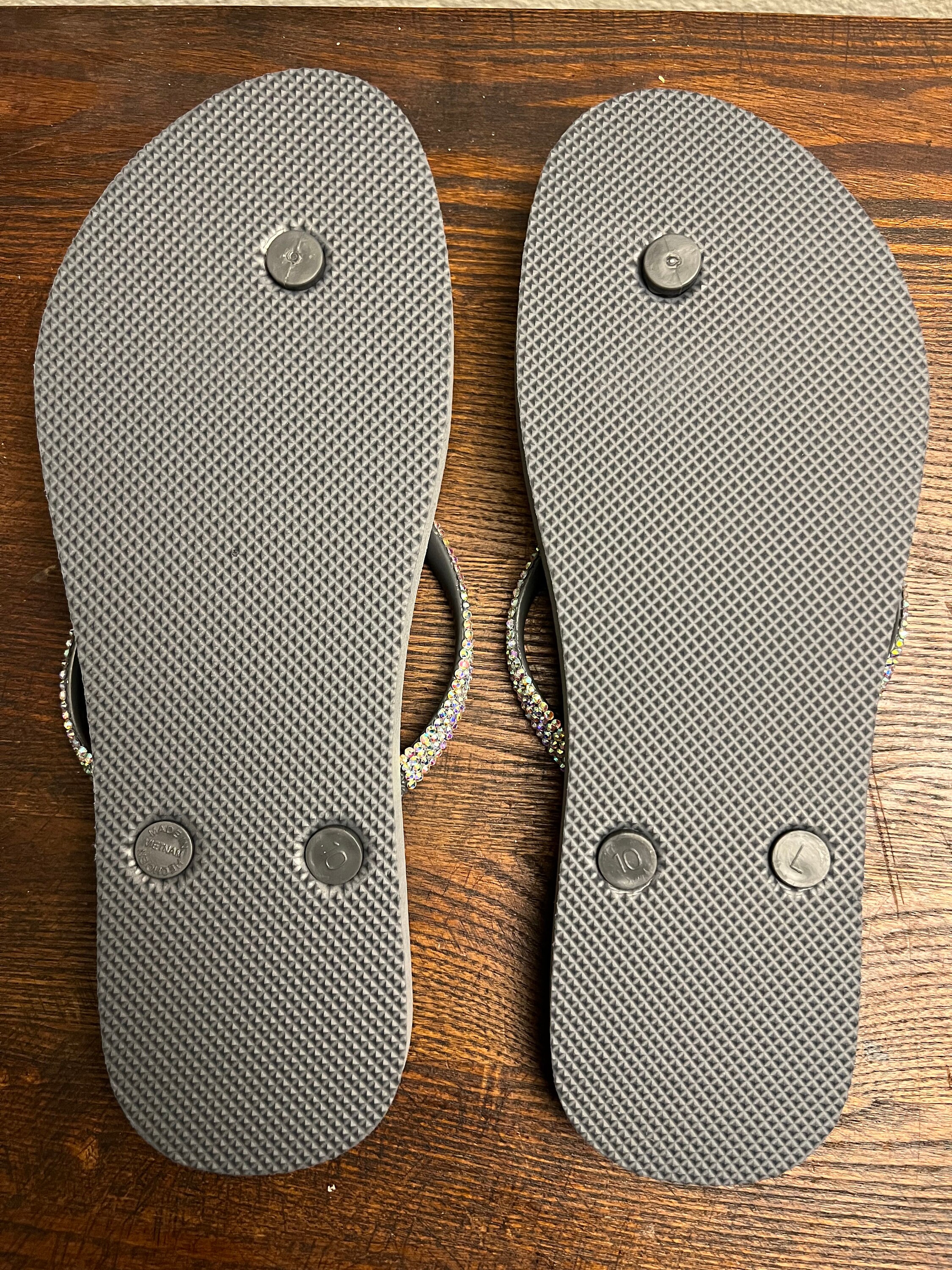 Crystal Rhinestone Old Navy Flip Flops - Etsy