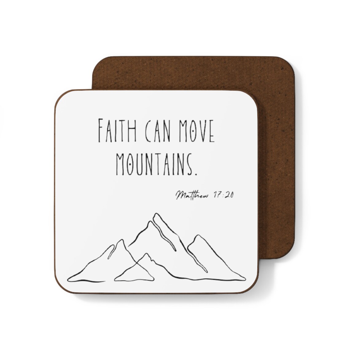 Faith Bible Verse Coaster Bible Quote Gift Bible Verse Gift Christian ...