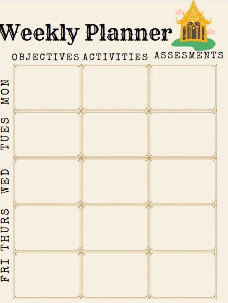 History Theme Lesson Planner Template 2024 - Etsy
