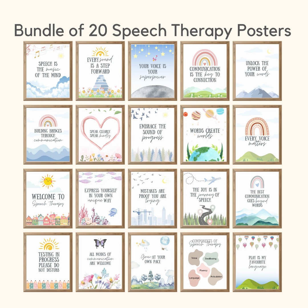 20 Motivational Speech Therapy Posters | Inspirational, Positive ...