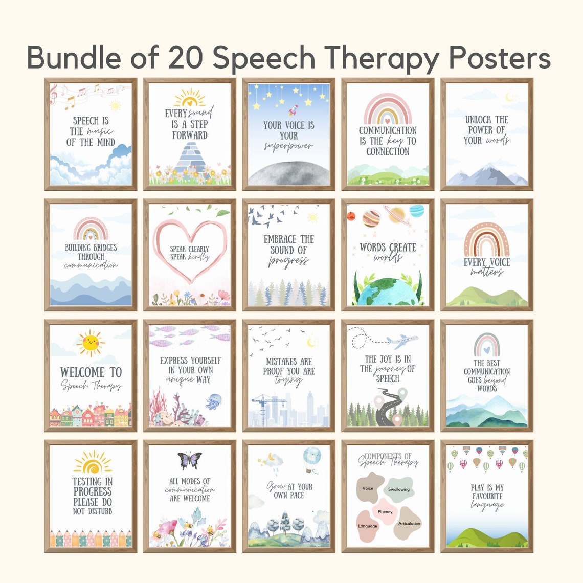20 Motivational Speech Therapy Posters | Inspirational, Positive ...