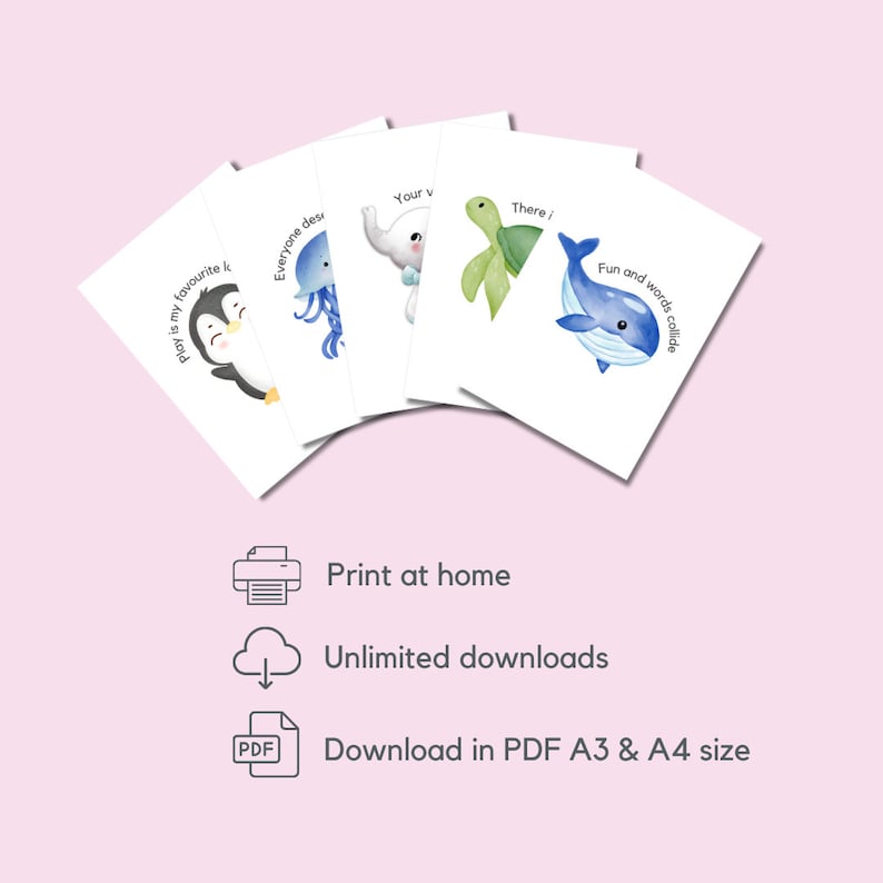 5 Cute Speech Therapy Motivation Inspiration Encouraging Posters Wall ...