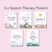 5 Speech Pathology Therapy Posters Motivational Affirmations Positive ...