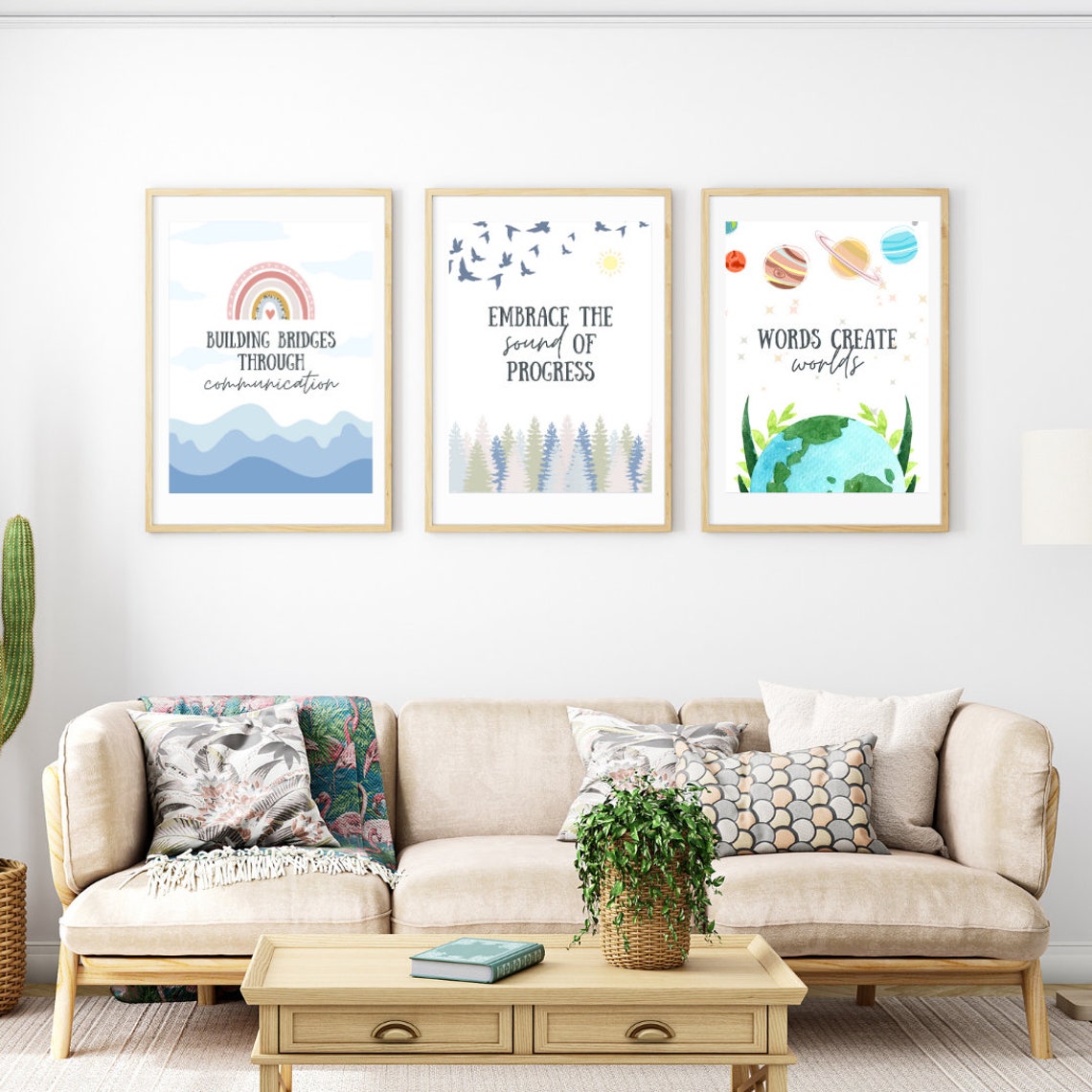 Motivational Positive Affirmation Speech Therapy Posters for Classroom ...