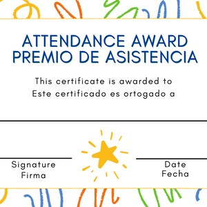 10 Bilingual Certificates for Teachers, Spanish-english/10 Certificados ...
