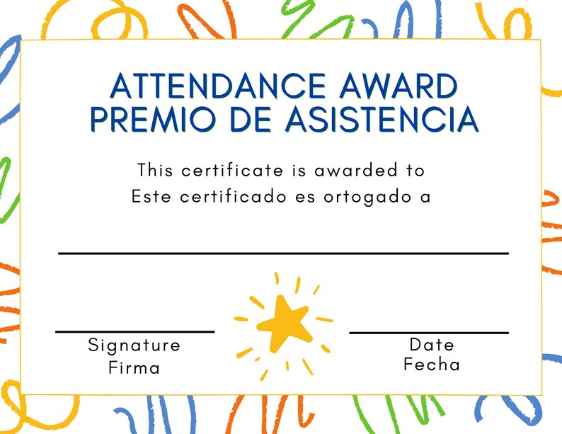 10 Bilingual Certificates for Teachers, Spanish-english/10 Certificados ...