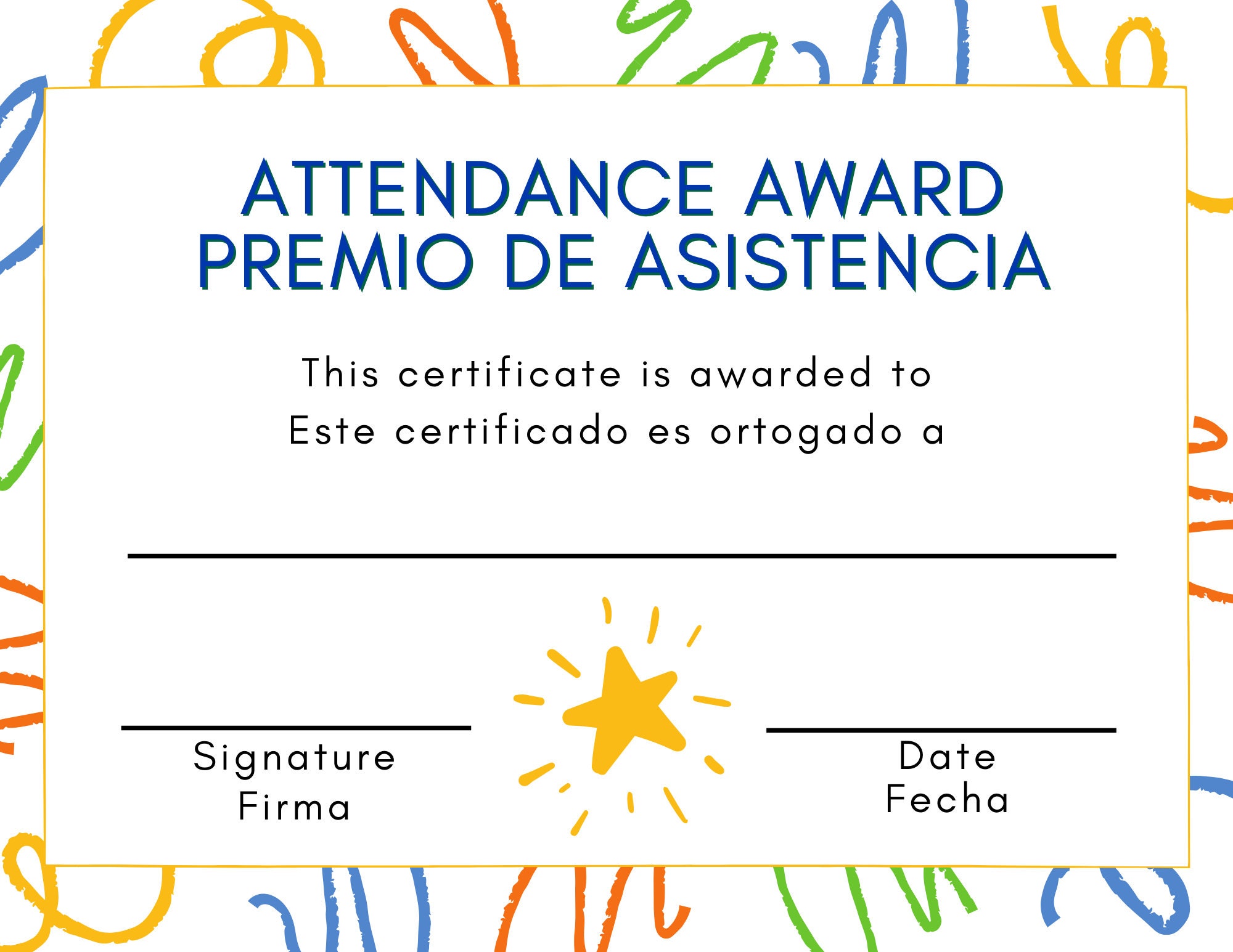 10 Bilingual Certificates for Teachers, Spanish-english/10 Certificados ...