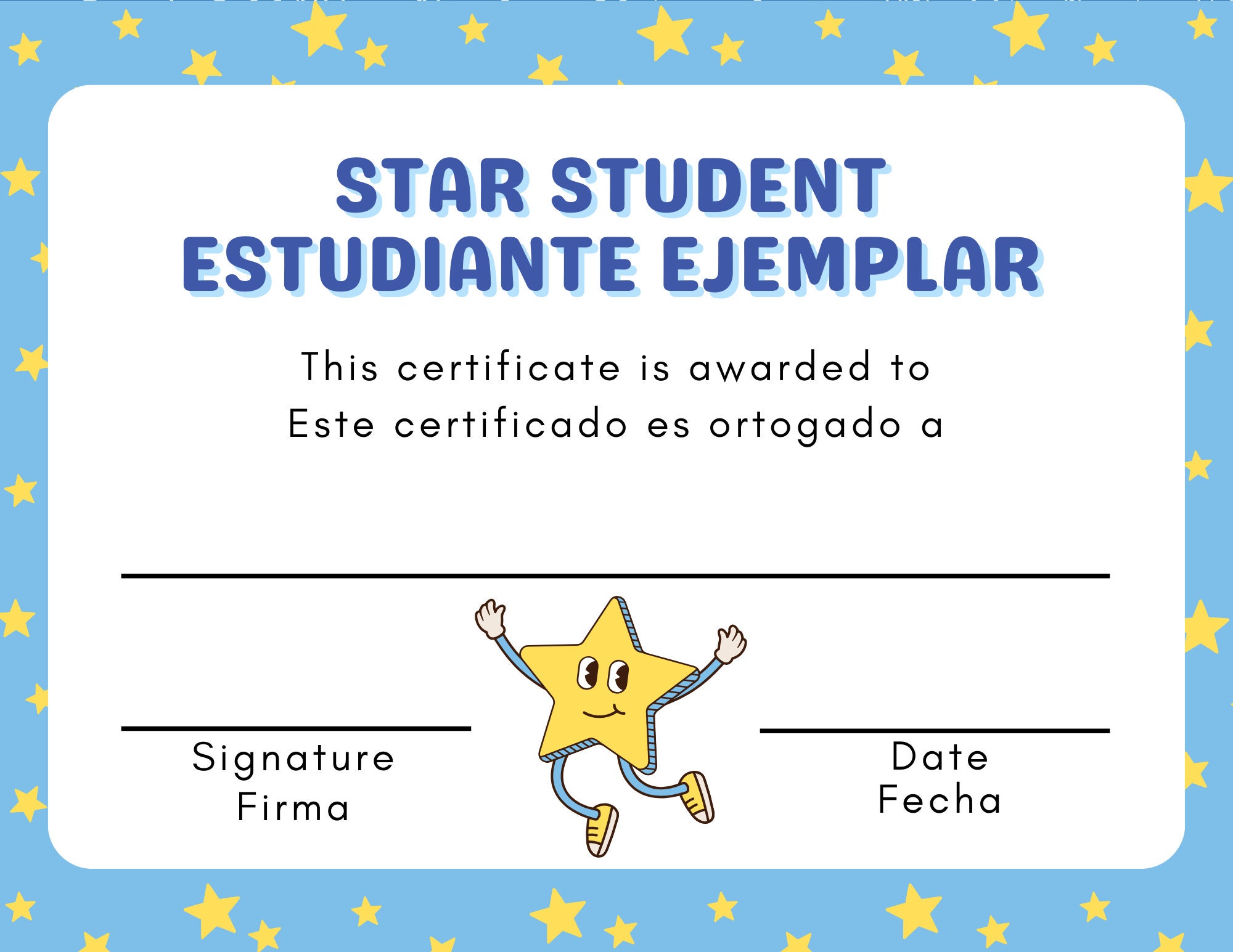 10 Bilingual Certificates for Teachers, Spanish-english/10 Certificados ...