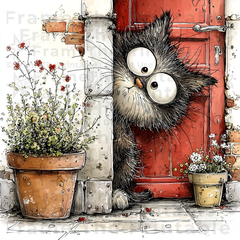Ink Cat Images - Etsy UK