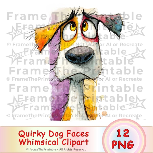 Quirky Faces Clipart - Etsy UK