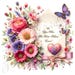 Mother's Day Flowers With Envelope Card Clipart, Gift for Best Mum Ever ...