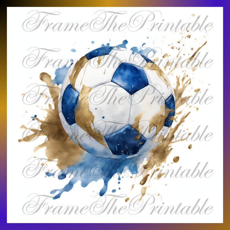 Soccer Ball Clipart Printable Pictures Downloads Watercolour Images ...