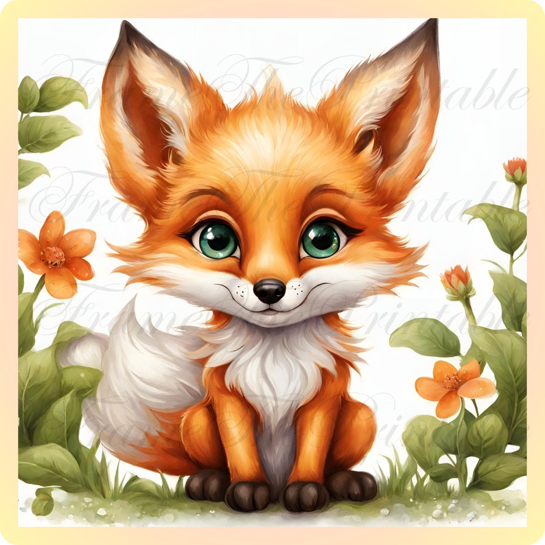 Cute Baby Red Foxes Clipart 16 Images High Quality Pictures ...