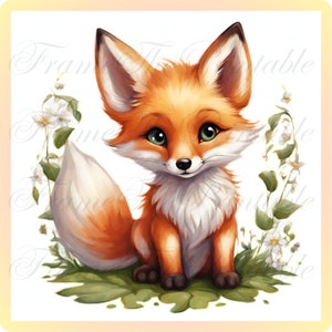 Cute Baby Red Foxes Clipart 16 Images High Quality Pictures ...