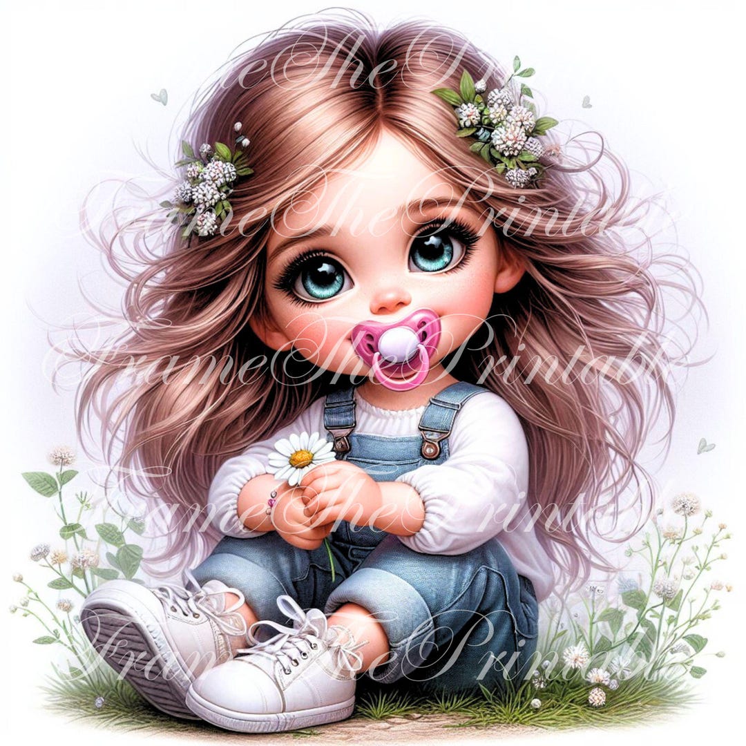 Cute Girl With Dummy Pictures Sweet Little Baby for Cards Invitations ...