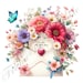 Mother's Day Flowers With Envelope Card Clipart, Gift for Best Mum Ever ...