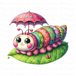 Cute Caterpillar Clipart, Cartoon Insect PNG, Nursery Bug Illustration ...