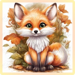 Cute Baby Red Foxes Clipart 16 Images High Quality Pictures ...