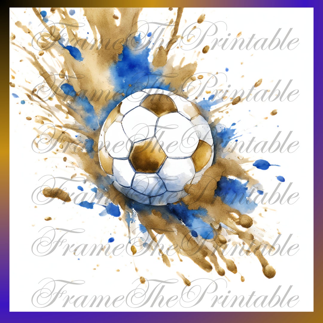 12 Soccer Ball Clipart, Football Illustration, Watercolour Sport ...