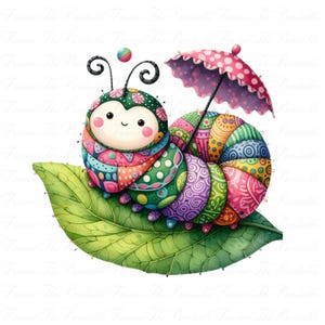 Cute Caterpillar Clipart, Cartoon Insect PNG, Nursery Bug Illustration ...