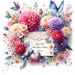 Mother's Day Flowers With Envelope Card Clipart, Gift for Best Mum Ever ...
