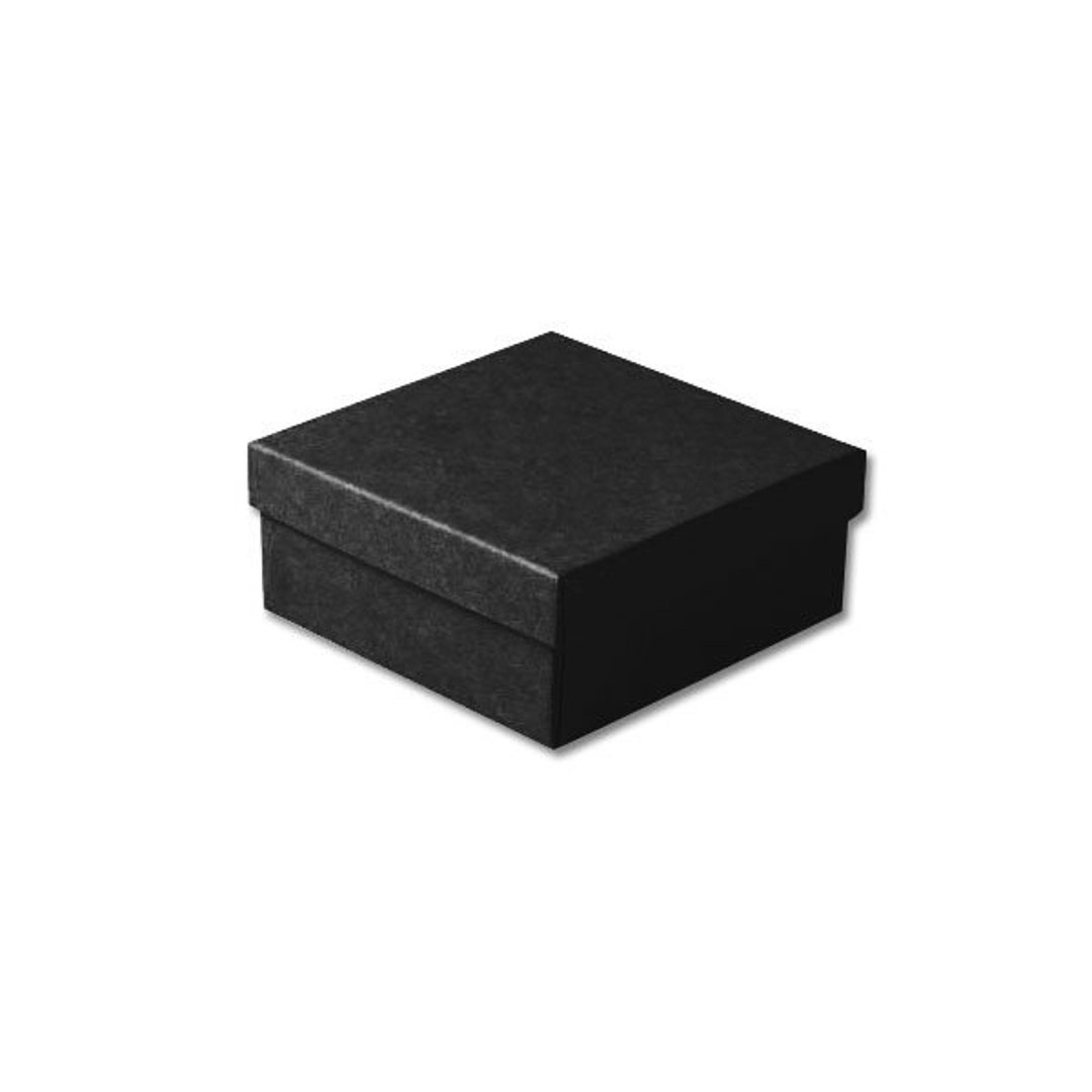 100 Boxes Matte Black Jewelry Boxes Cotton Filled 3-1/2 X 3-1/2 X 1-1/2 ...