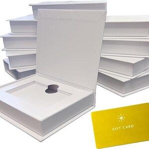 10 Boxes - Magnetic Gift Card Boxes - White - Etsy