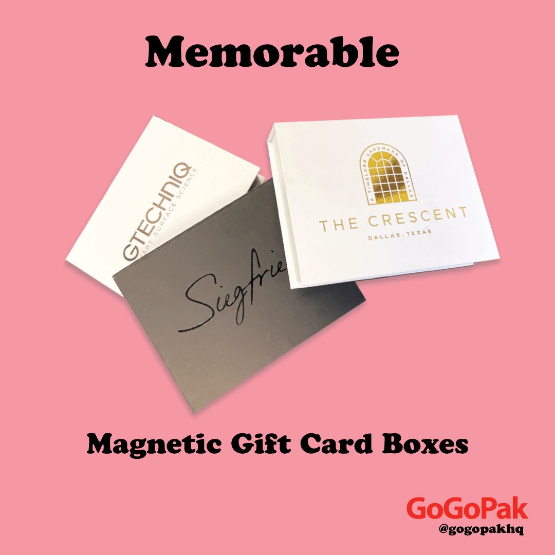 10 Boxes - Magnetic Gift Card Boxes - Matte Pewter - Etsy